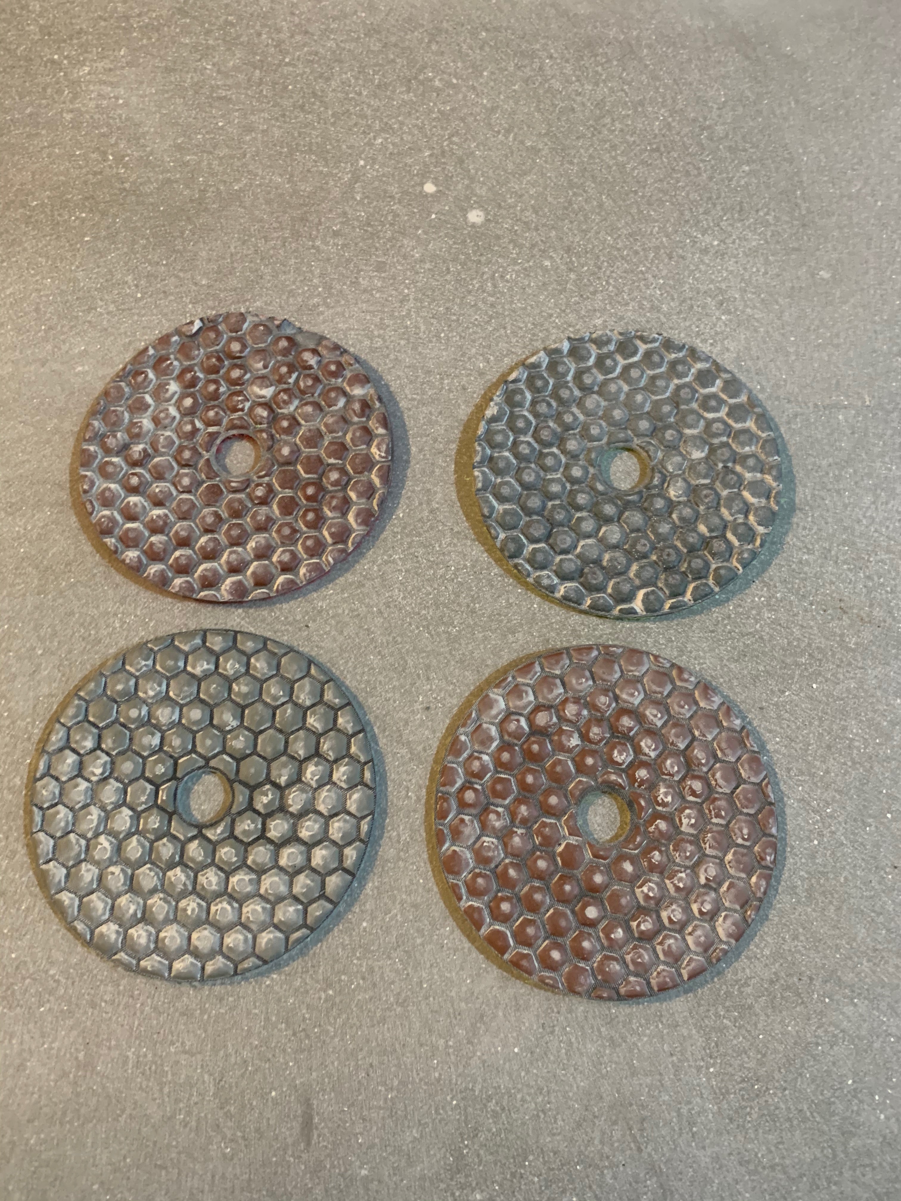 5" Honey Comb Flexible Polishing Pad 400 Grit For Lifting Shine on Con ...