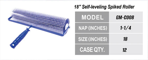 Spiked Rollers for concrete coatings – www.unutools.com